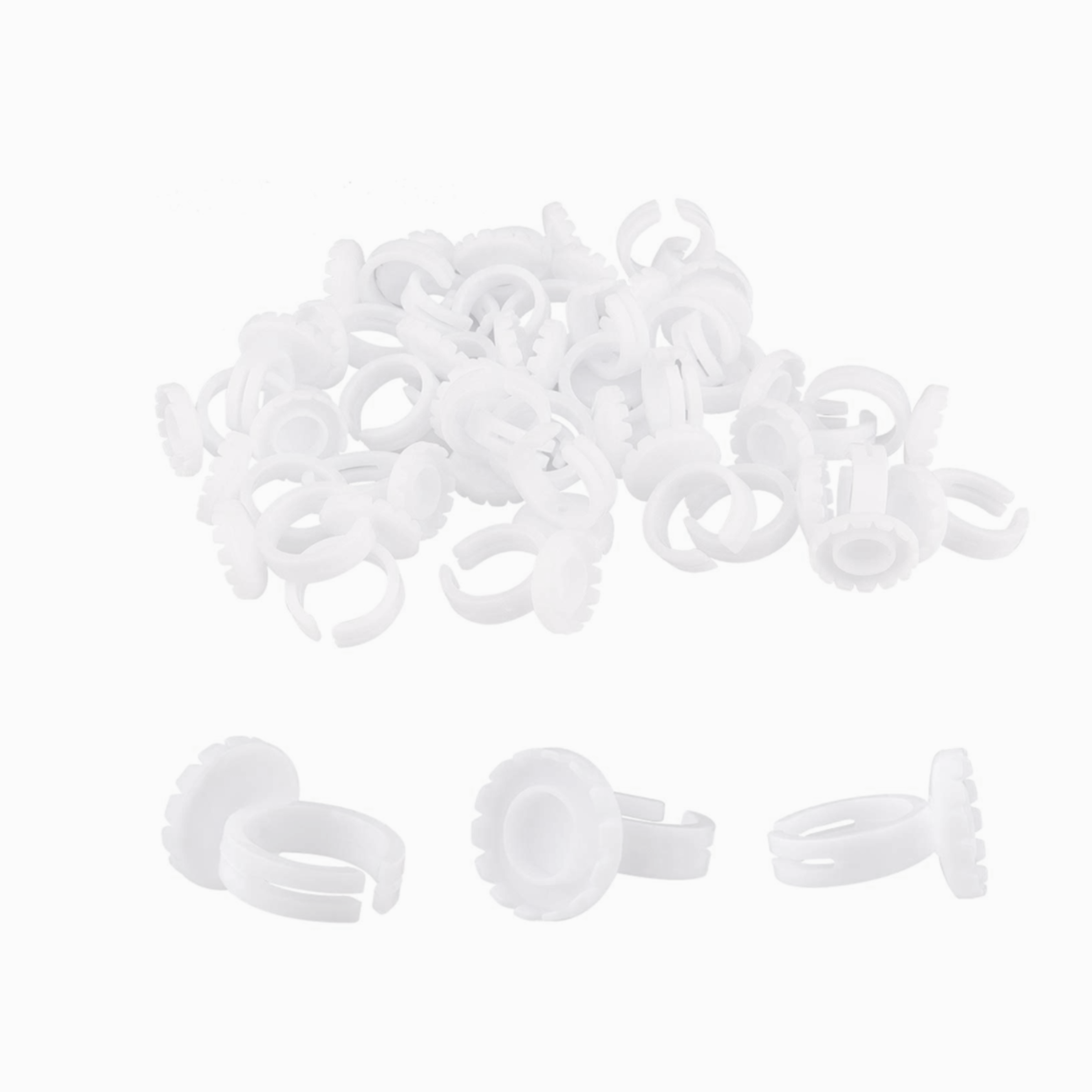 Lash Adhesive Ring Fanning Cups- 25 Rings – Larra Lash Store
